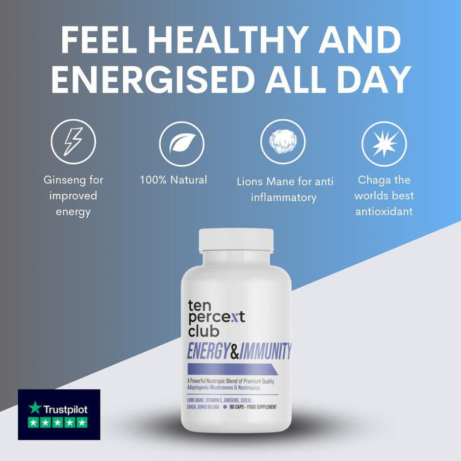 Ten Percent Club | Nootropic Supplements | Adaptogen Mushroom Blend